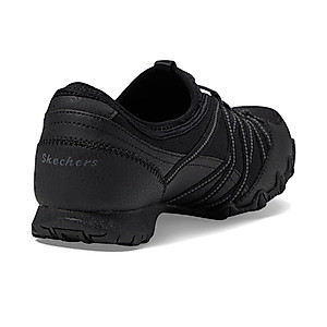 SKECHERS Women's Bikers LITE-RELIVE Sneaker, Black, 8.5