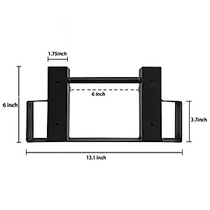 Zantle Outdoor and Indoor Firewood Log Rack Bracket Kit, Fireplace Wood Storage Holder - Adjustable to Any Length