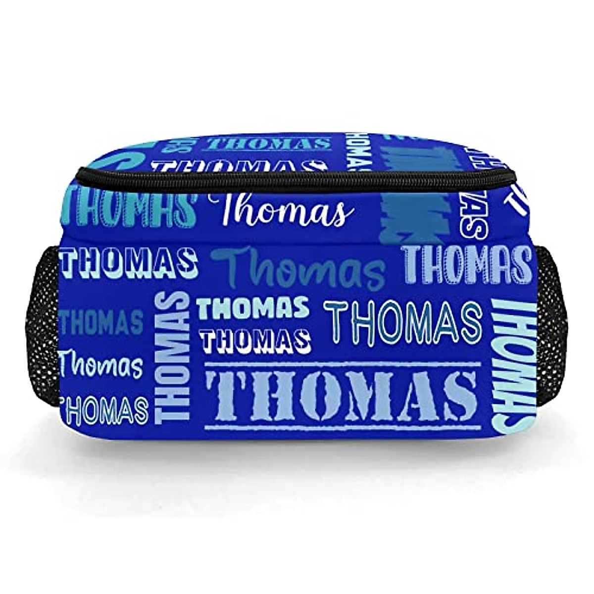 XOZOTY Navy Blue Backpack Personalized with Name for Men Women Shoulder Bag Laptop Bag Bookbag