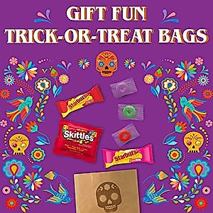 SKITTLES, STARBURST Original, STARBURST Fave Reds, & LIFE SAVERS Gummies Halloween Candy Mix, 44.07 oz. 150-Piece Bag