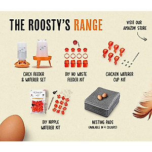 Roosty's Chicken Nesting Box Pads Gray x6 | Washable Plastic Nesting Box Liners | Chicken Bedding for Coop, Nesting Pads, Chicken Laying Boxes, Nesting Pads for Chicken Coop, Chicken Nesting Box Pads