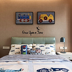 Once Upon a Time Nursery Wall Quotes Decals Vinyl Lettering for Kids Room Decoration Graphic Motto Art Letters