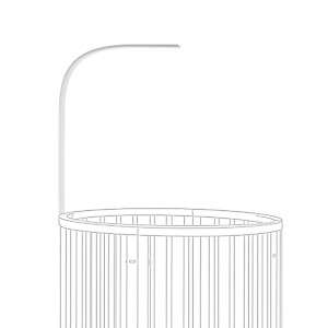 Stokke Sleepi Drape Rod, White - Made from Solid Beech Wood - Easy to Install & Clean - Compatible Sleepi Crib/Bed & Mini