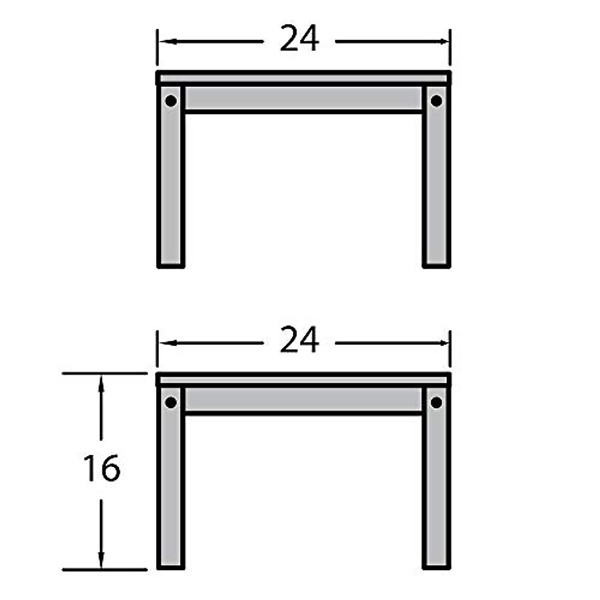 Highwood AD-DSST1-WHE Adirondack Side Table, White