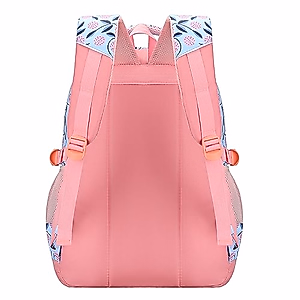 MYGOO Kids Backpack for Girls | Colorful School Backpack for Teen | Archibald Collection | 17" tall | Berry Purple