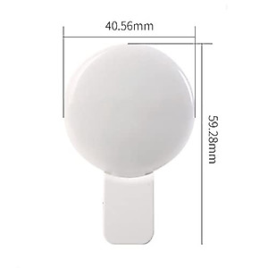 Zxsdjksd Mobile Phone Fill Flash Lens Light Lamp Clip Three Stop Dimming Mini Durable Practical 10 LED Selfie Ring Beauty,Pink