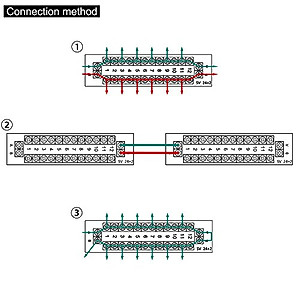 PCB007 1X 12 Position Power Distribution Board 2 Inputs 2 x 13 Outputs for DC AC Voltage New