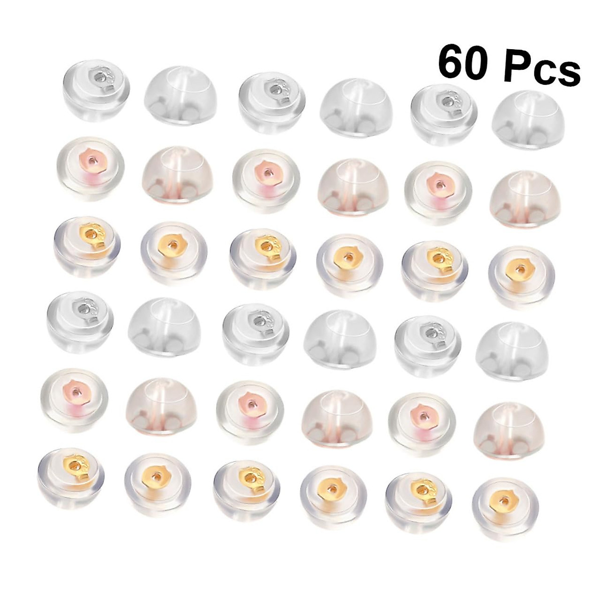 TEHAUX 30 Pair Pierced Earring Backs Clear Earrings Earring Stopper Jewelry Accessories Earring Accessories Silicone Earplugs Earrings Accessories Material Replace 18k Shield