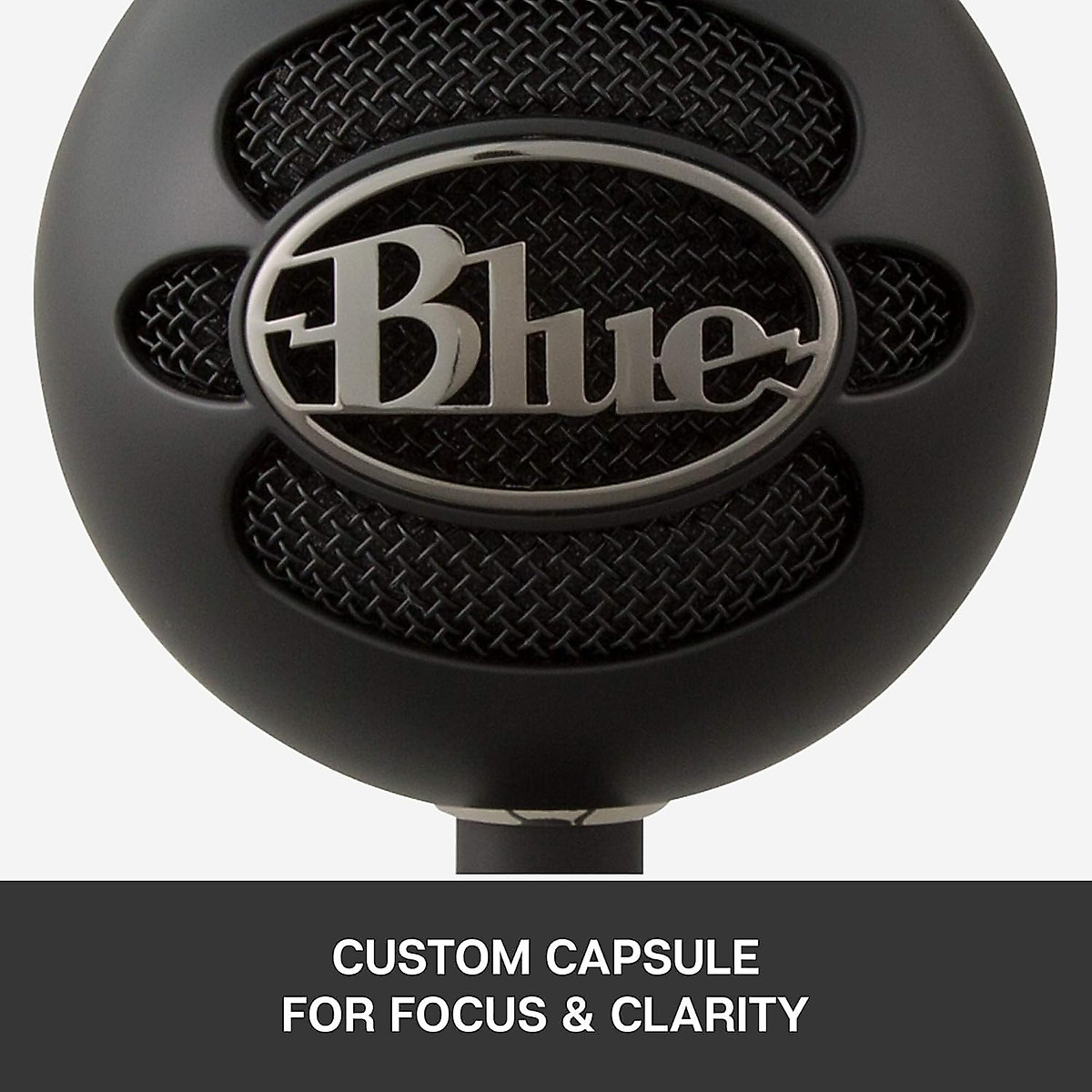 Logitech for Creators Blue Snowball iCE USB Microphone - Black (Renewed)