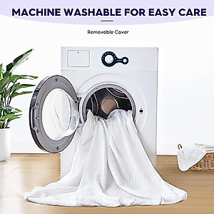 SWINHOM 3 Inch Twin Memory Foam Mattress Topper, Ventilated Foam Topper with Viscose Made from Bamboo Cover, Mattress Pad with 18'' Deep Pocket, White