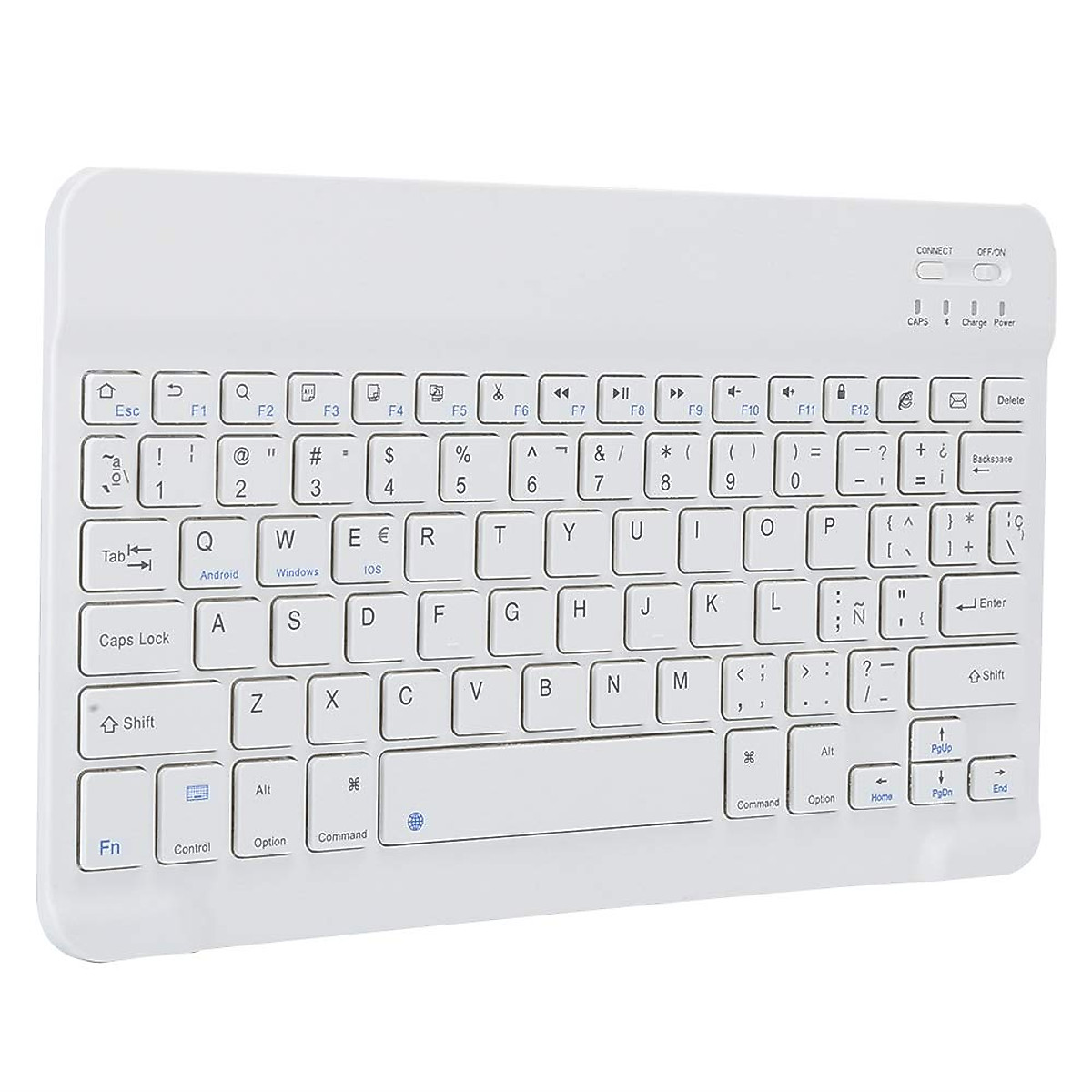 ciciglow Keyboard, 10 Inch Ultra‑Thin Bluetooth Intelligent Keyboard for Computer, Desktop Compatible with Android/OS X/Windows.(Spanish)