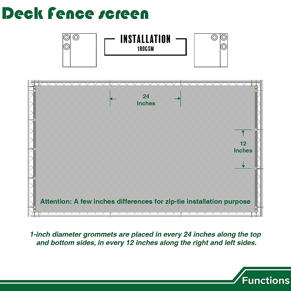 Goleray 3'x50' Brown Balcony Privacy Screen Fence Outdoor Patio Mesh Shade Net Cover, UV Protection Shade Cloth Temporary Fencing for Apartment Railing Porch Deck