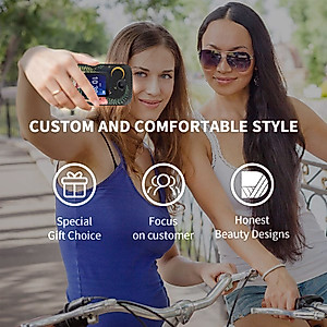 EDGFRTOIO Case for Alcatel Go Flip 4 / TCL Flip Pro/TCL Flip Phone Case with Tempered Glass Screen Protector, Anti-Slip Kickstand Shockproof PC Stylish Cover for TCL Flip Pro, Mushroom Fairy Garden