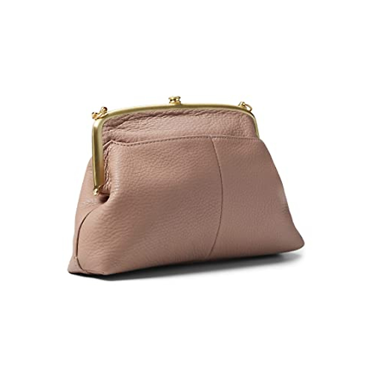 HOBO Lana Small Clutch For Women - Detachable Round Mirror With Push Clip Top Closure, Chic and Stylish Travel ClutchLotus One Size One Size