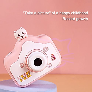 Kids Digital Camera, Portable 1080P Toy Camera, 2000MP HD Camera Toys for 3–10 Year Old, 2.4 Inch Camera for Children, 32GB SD Card, for Girls and Boys (Pink)