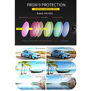 HPLRZXI 3 Pairs of Sports sunglasses Cycling Sunglasses for Men Women Youth Baseball Cycling Fishing motorcycle Running golf, UV Protection.