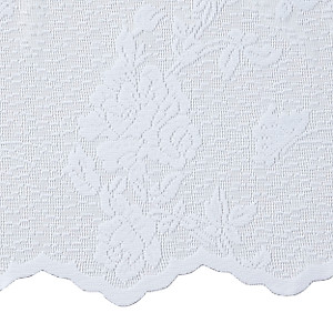 RENAISSANCE HOME FASHION Lacey Embroidered LACE Tier Pair