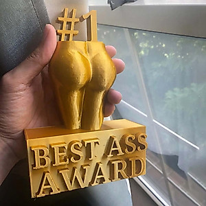 BEMKWG Best Ass Award Female Body Figure Sculpture Trophy Decor Novelty Mischievous Hip ​Butt ​Resin Statue Trophy Funny Home Office Desktop Decoration, for Prank Gift Friend Coworker (Small)
