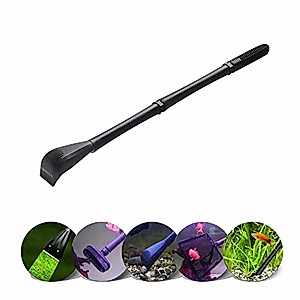 UPETTOOLS Fish Tank Cleaning Tools Upgraded 5-in-1 Aquarium Cleaner Kit Algae Scraper Scrubber Pad Adjustable Long Handle Fish Tank Brush Cleaner Set