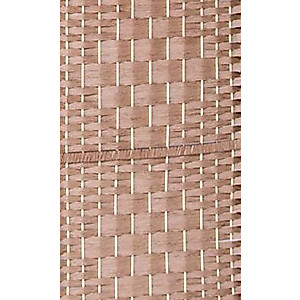 Legacy Decor 5 Panels Room Divider Screen Weaved Bamboo Fiber Natural Color 5.9 ft High X 7.3 ft Wide