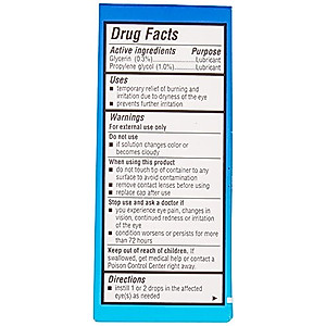 Eye Drops by Bausch & Lomb, for Dry Eyes & Redness Relief, 30 mL