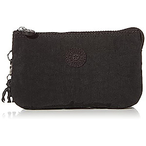 Kipling womens Womenâ€™s Creativity Large Pouch, Versatile Cosmetics Kit, Lightweight Nylon Travel Organizer Pouch, Black Noir, Large US