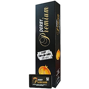 Derby Premium Double Edge Razor Blades, 100 Count