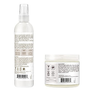 SheaMoisture 100 percent Extra Virgin Coconut Oil Moisturizer and Leave-In Conditioner for Head-to-Toe Pampering Nourishing Hydration Skin and Hair Care with No Sulfates 2 count