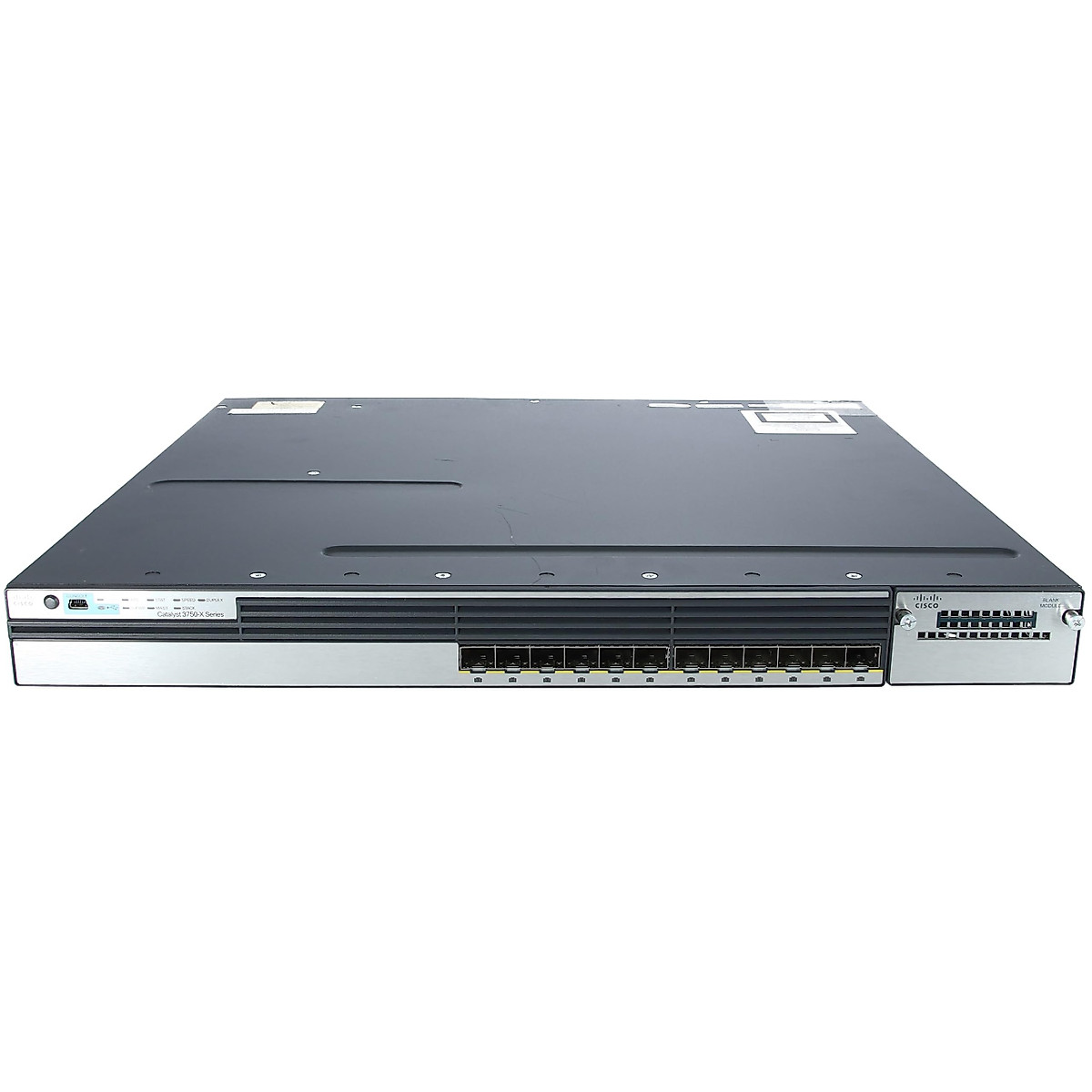 Cisco WS-C3750X-12S-S Catalyst 3750X 12-Port GbE SFP IP Base Managed Switch (Renewed)