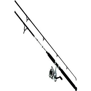 Daiwa DWB40-B/F702M D-Wave Saltwater Spinning Combo, 1 Bearing, 7' Length, 2Piece Rod, Medium Power, Fiberglass Blank Material