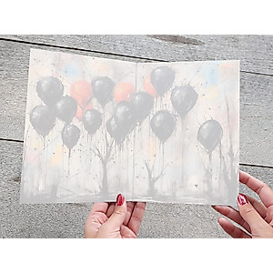 PIXILUV DE-MOTIVATION Greeting card ~ Upset Brightly Dressed Clown Drinking a Bottle of Wine by Himself ~ Funny Cartoon Greeting Card for Birthday and Any Occasion