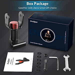 360 ° Rotate Screen Monitor Adjuster for Peloton Bike Up&Down Tilt Peloton Bike Screen Swivel Pivot Screen Adapter Attachment Aviation Aluminum Sturdy Hold Chic Design