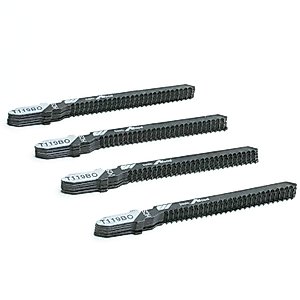 TAROSE 20-Piece T119BO 3 Inch 12 TPI Assorted T-Shank Scrolling Jig Saw Blades Set for Precision Cutting Wood