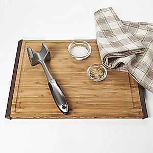 OXO SteeL Dishwasher Safe Meat Tenderizer,Silver