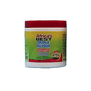 Africa's Best Triple Repair Oil Moisturizer Hair and Scalp Conditioner, 6 Ounce (Packaging May Vary)