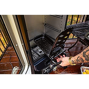 Pit Boss Grills PBV3A1 Electric Smoker, Blue Hammertone