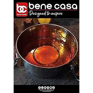 Bene Casa 1.5Qt Stainless Steel Flan Maker, Flan Mold, 7.5in Diameter