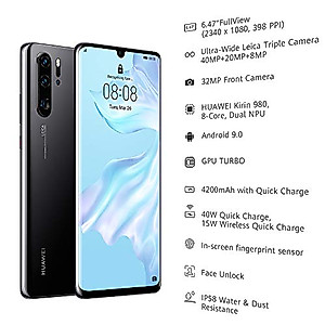 Huawei P30 Pro 128GB 8GB RAM VOG-L29 International Version - Midnight Black
