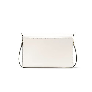 Kate Spade Carson Saffiano Leather Convertible Crossbody Bag (Parchment)