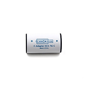 LAMPVPATH (Pack of 6) C Battery Adapter, AA to C Battery Adapter Converter Spacer, C Size Battery Adapter