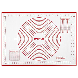 Silicone Baking Mat with Measurements 17 x 25 Inch, Food-Grade Non-Stick Pastry Rolling Sheet