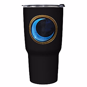 Marvel Moon Knight Main Icon 27 oz Stainless Steel Insulated Travel Mug, 27 Ounce, Multicolored