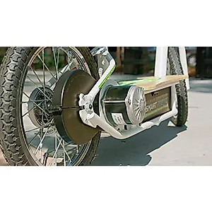 EcoSmart Metro Electric Scooter – Padded Seat, Wide Bamboo Deck, 16" Air-Filled Tires, 500w High-Torque Motor, Up to 18 mph, 12-Mile Range, Rear-Wheel Drive