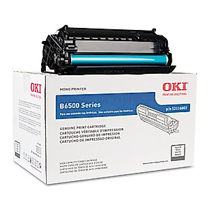 Okidata B6500 High Yield Toner Cartridge (18,000 Yield), 52116002,Black,One Size