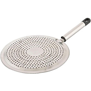 Stainless Steel Roasting Net both Sided With Tong Set of 2,Roaster Rack for Papad and Rotis and Parathas.