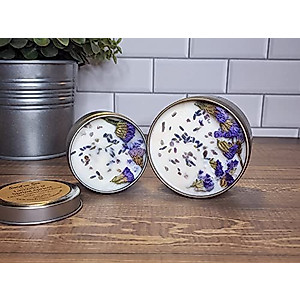 Sandra Sue Creations | Wickless Candle | All Natural | Highly Fragrant | 4oz and 8oz (White Tea & Sage, 4 oz)