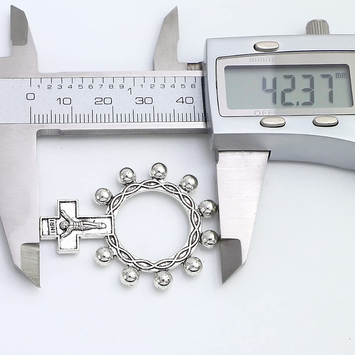 100pcs of Religious Anello Preghiera Finger Decade Rosary Ring