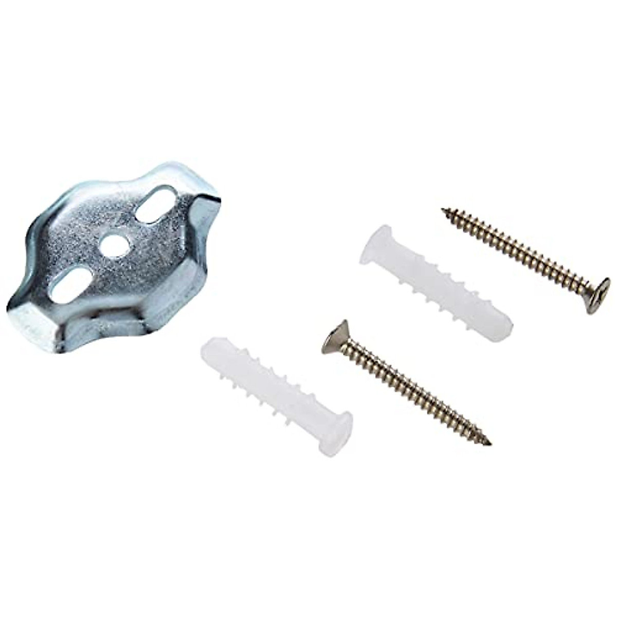 Amazon Basics Modern Towel Ring, S-Shape, 6.3-inch Diameter, Satin Nickel