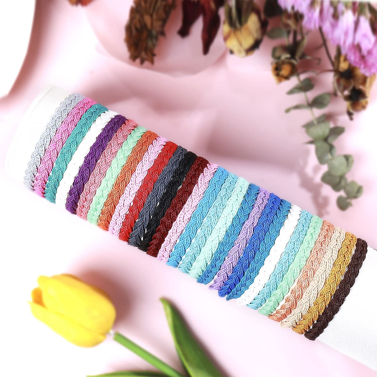 Long tiantian 12Pcs Bracelets for Womens Summer Bracelets for Beach Surfer Bracelets Set Summer Essentials for Womens Waterproof Bracelets for Women(U-12pcs-String Bracelets)