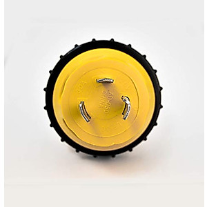 APEXSPORTS RV Generator Marine Power Electrical Adapter, Camper Plug Adapter, Heavy Duty 30A Generator Adapter L5-30P Male to 50A SS2-50R Female Connector with Locking Ring